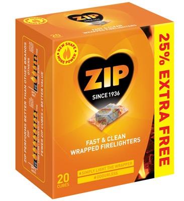 Zip Wrapped Firelighters | Odell & Co. Ltd. - Ironmongers & Cookshop ...